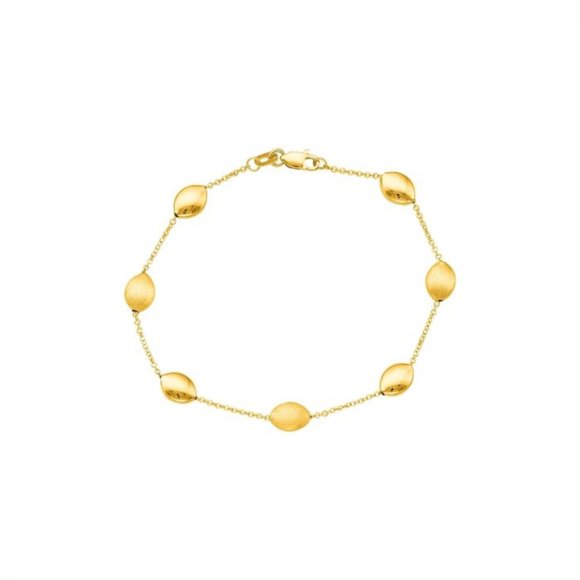 Jewelry | 14k Gold Satin Pebble Strand Chain | Poshmark